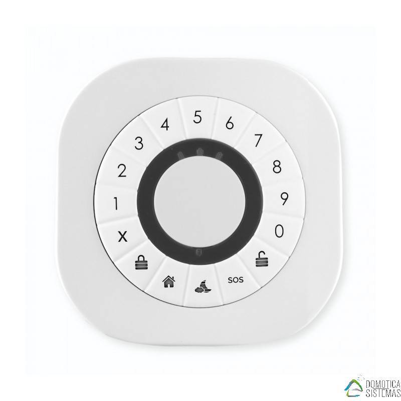 Teclado numético frient con lector RFID en domótica Zigbee 3.0